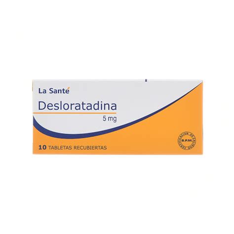 Desloratadina La Santé 5 mg Caja x 10 Tabletas