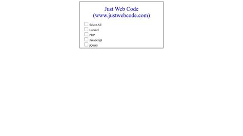 select deselect all checkboxes using jquery