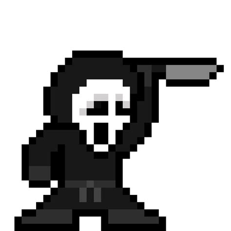 Ghostface Pixel Art Minecraft Pixel Art Perler Bead Art