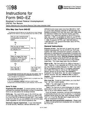 Department Of The Treasury Internal Revenue Service Instructions For