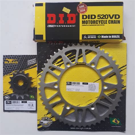 Kit Relação 51x14 Moto Tornado Corrente did Retentor Submarino