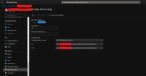 core how to get the logs from an azure app service stack overflow