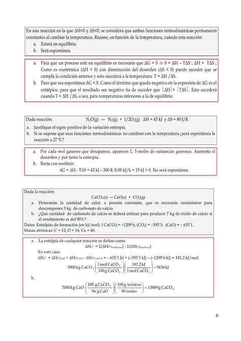 Ejercicios Selectividad Termoquimica Pdf