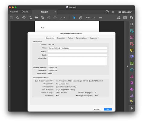 Modifier Les M Tadonn Es Dun Fichier Pdf Carnet De Nicolas