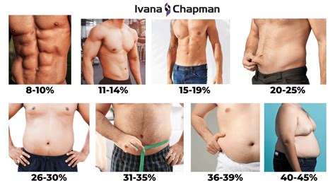 Male Body Fat Percentage Comparison Visual Guide 52 OFF