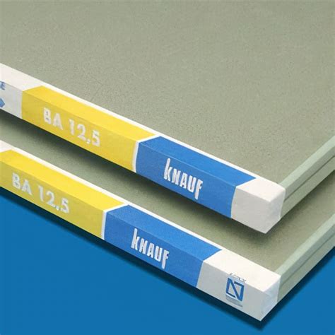 Plancha Yeso Cart N Resistente Humedad Rh Mm Mts Knauf