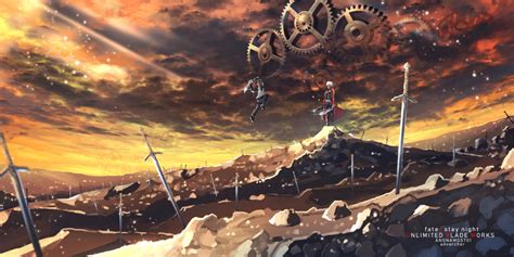 Fate Stay Night Unlimited Blade Works HD Wallpaper Background Image