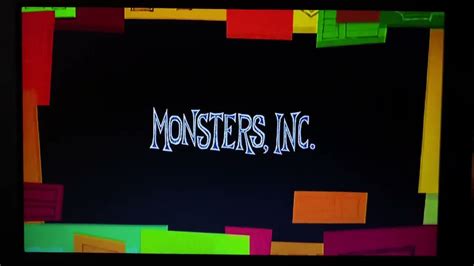 Opening To Monsters Inc 2002 DVD Disc 1 Feature Film Fullscreen
