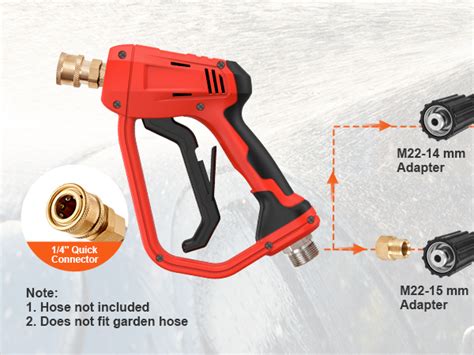 VEVOR Pistolet de nettoyeur haute pression 4000 PSI lavage électrique