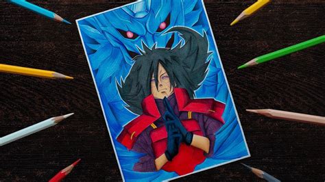 Drawing Uchiha Madara With Perfect Susanoo Timelapse Drawing Naruto