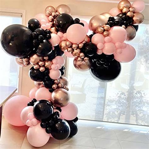 Create A Magical Look In Your Home With A Black And Rose Gold Balloon