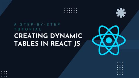 how to create dynamic table in react js 2023 alpha code