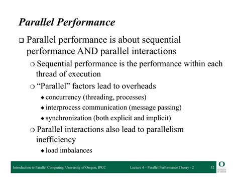 4 parallel performance theory 2