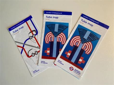 LONDON UNDERGROUND TUBE Maps 3 Maps Total 2 X May 2020 1 X Dec 2019