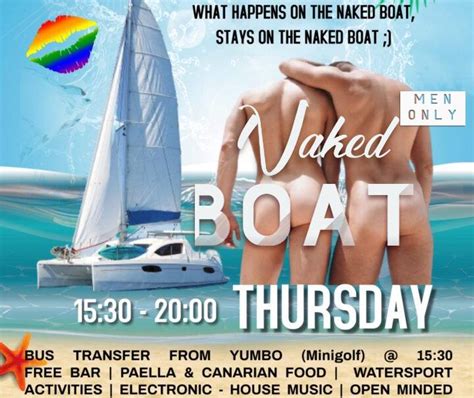 Gay Naked Boat Party Gran Canaria Food Drinks Included