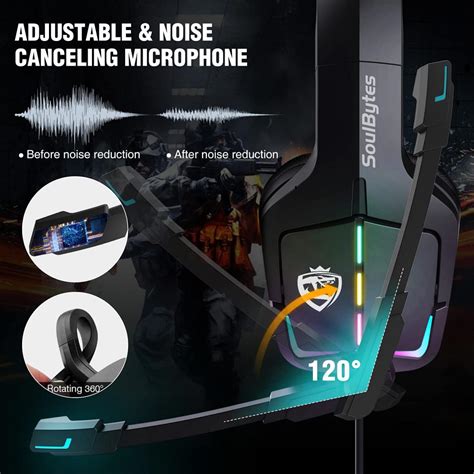 SoulBytes S12 Gaming Headset für Xbox One PS5 Switch PC Headset mit