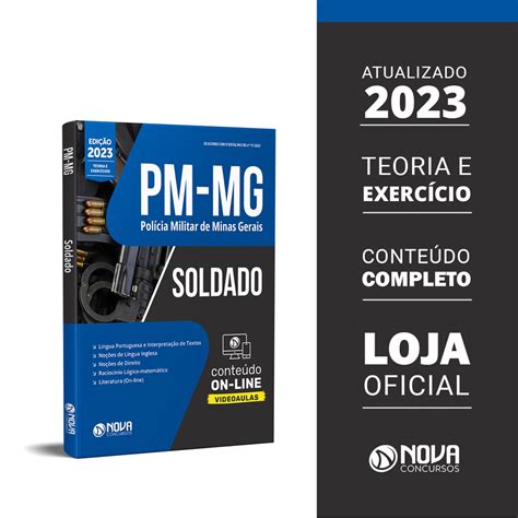 Apostila PM MG 2023 Soldado Shopee Brasil