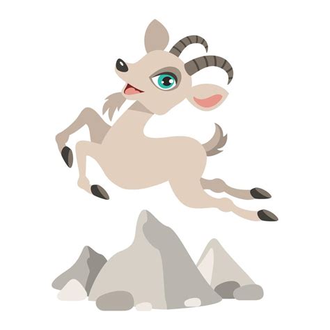 Cartoon Illustration Of A Goat 13536689 Vector Art At Vecteezy