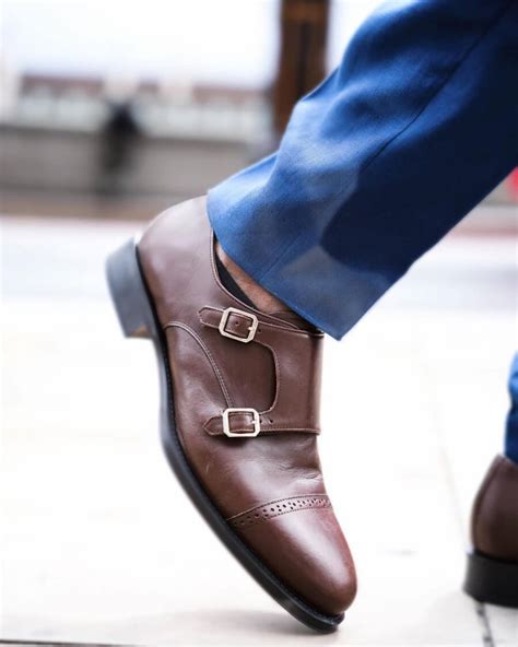 Blue Suit With Brown Monk Shoes Hockerty
