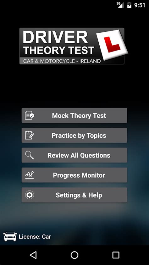 Driver Theory Test Ireland Free Dtt Car Moto Android Apps On