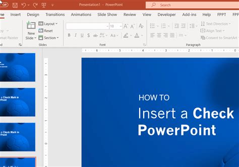 How To Insert A Tick Symbol In Powerpoint