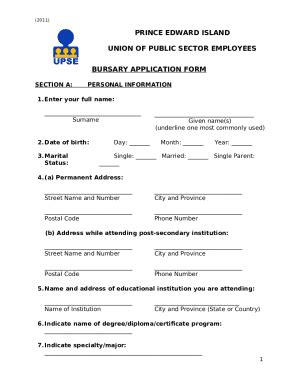 SECTION A PERSONAL INATION Doc Template PdfFiller