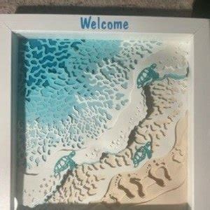 3D Layered Sea Waves Bundle 6 Designs SVG Cut Files