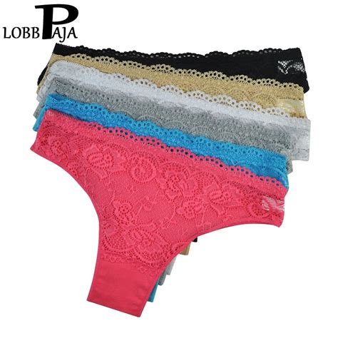 LOBBPAJA Brand Lot 6 Pcs Woman Underwear Women S Sexy G Strings Full