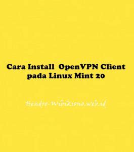 Cara Install OpenVPN Client Pada Linux Mint 20