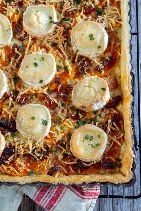 Tarte butternut chèvre et chorizo Quand Nad cuisine