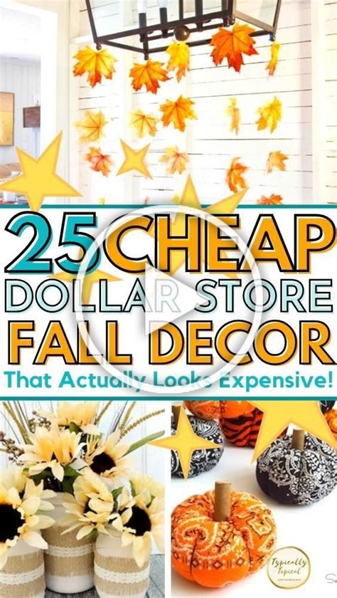 Super Cheap And Easy Diy Dollar Store Fall Decor Ideas That Actually