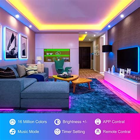 ZYZYKEJI 5050 RGB Luces LED De 32 8 Pies Para Dormitorio Sincron