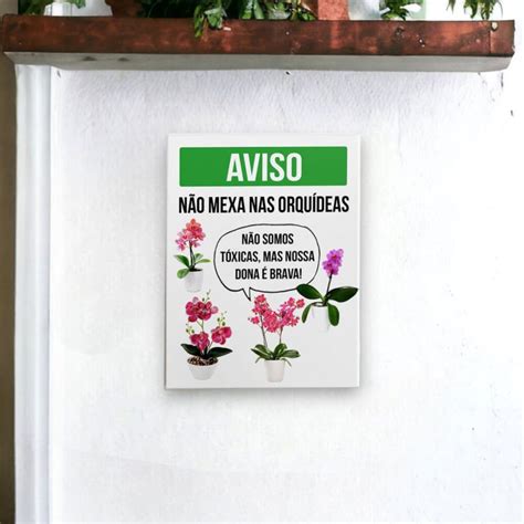 Azulejo Decorativo Para Cantinho Das Plantas Frase Aviso N O Mexa