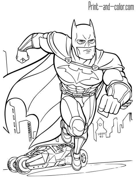 Free Printable Batman Coloring Pages Printable Word Searches