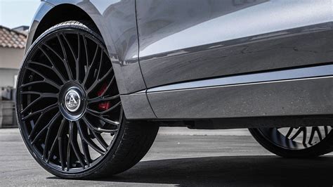 22 Staggered Azad Wheels AZ717 Gloss Black XL Cap Rims AZ070 4