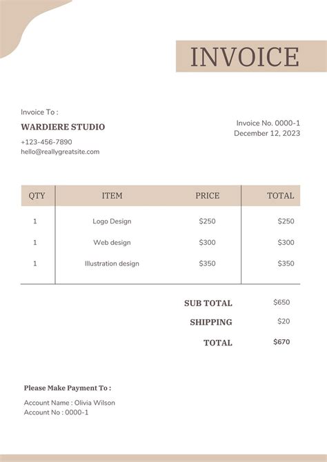 Free Printable Professional Invoice Templates To Off