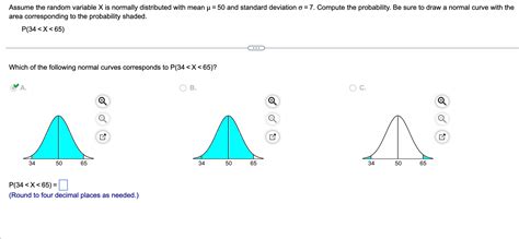 solved assume the random variable x is normally distributed