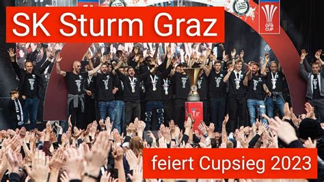Sturm Graz Cupfeier 2023 Tausende Fans Feiern Cupsieg Am Grazer