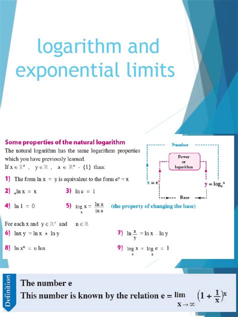5 logarithm and exponential limits pdf
