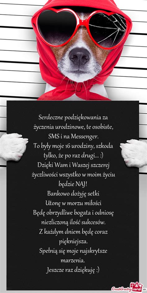Serdeczne podziękowania za życzenia urodzinowe te osobiste SMS i na
