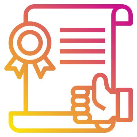 Certificate Free Business Icons