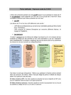 Fiche méthode lépreuve orale du D N B ac dijon fr fiche m 233