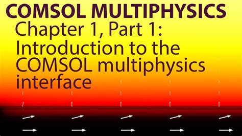 comsol part 1 1 introduction to the comsol multiphysics interface youtube