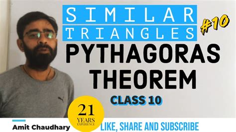 proof of pythagoras theorem theorem 6 7 triangle chapter 6 class 10 maths cbse ncert