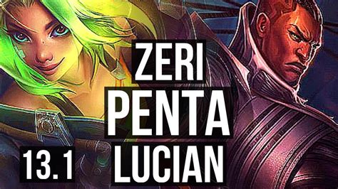 ZERI Lulu Vs LUCIAN Sona ADC Penta Rank 2 Zeri Rank 4 69