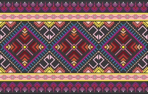 Étnico boho de patrones sin fisuras adorno étnico arte tribal colorido