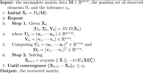 table 1 from weighted truncated nuclear norm regularization for low rank quaternion matrix