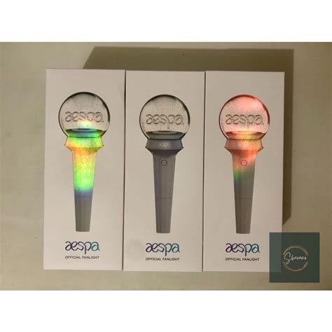 Jual Ready Stock Aespa Official Lightstick Pob Smstore Shopee