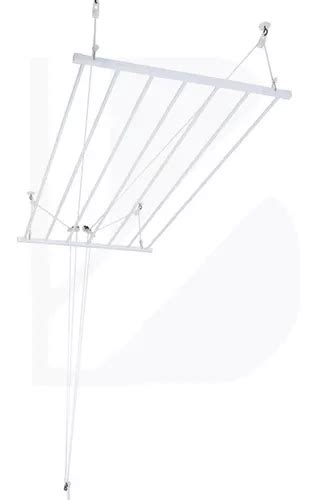 Varal De Teto Tradicional 140cm X 80cm 10 Varetas Parcelamento