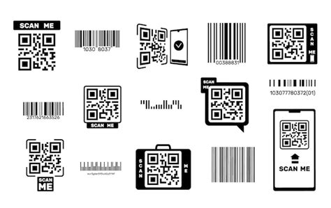 Streepjescodes En Qr Codes Gemakkelijke Identificatie Verpakking